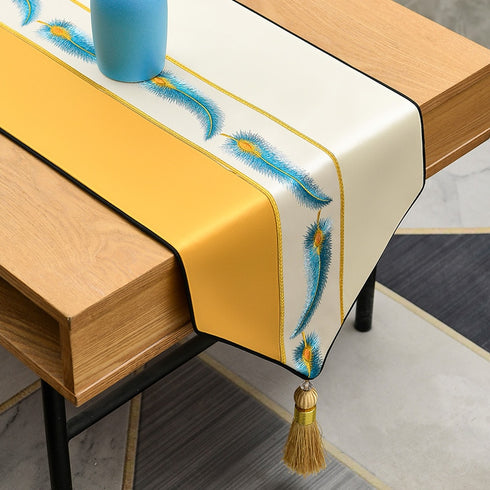 Hot Modern Luxury Table Runners with Tassel Polyester, with Feature Pa ...